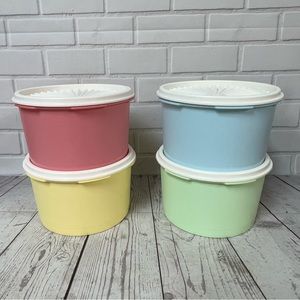 Tupperware | Kitchen | Tupperware Classic Servalier Canister Set Of 4 ...